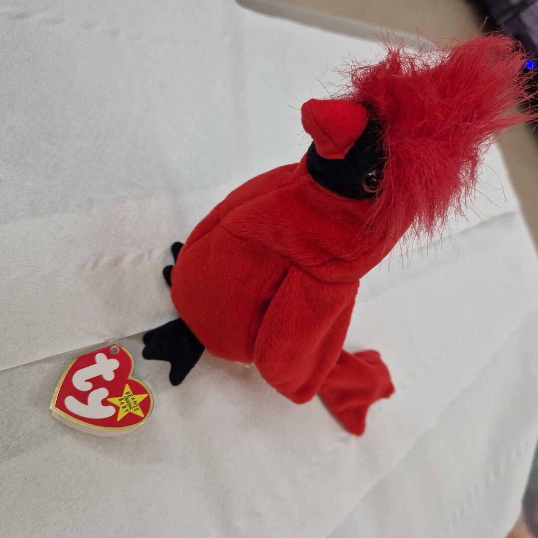 Very RARE Mac the Cardinal Ty Beanie Baby - Etsy