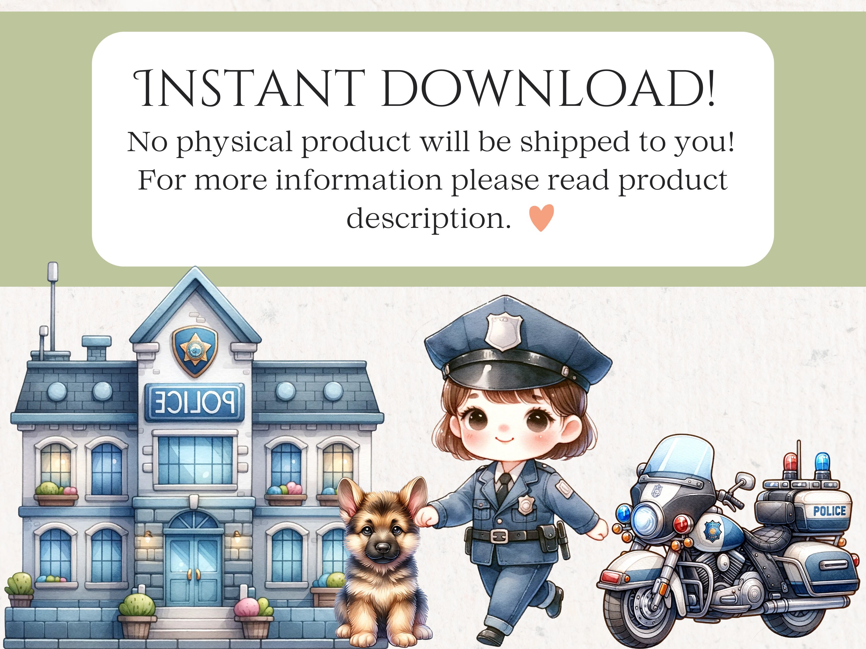 23 Police Department Watercolor Clipart PNG Police Clipart Police ...