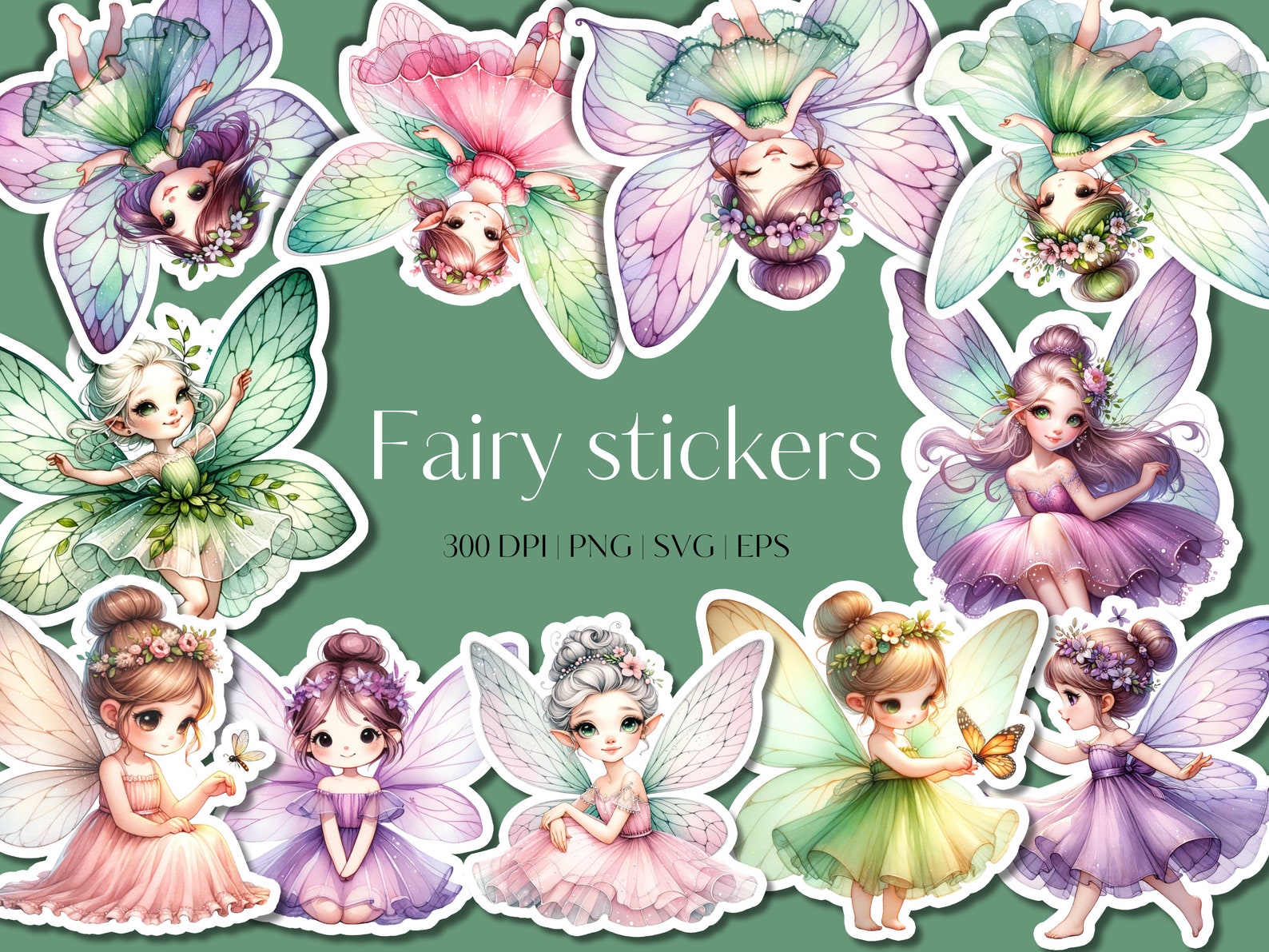 22 Cricut Stickers Clipart - Sticker PNG Bundle - Printable Clipart ...