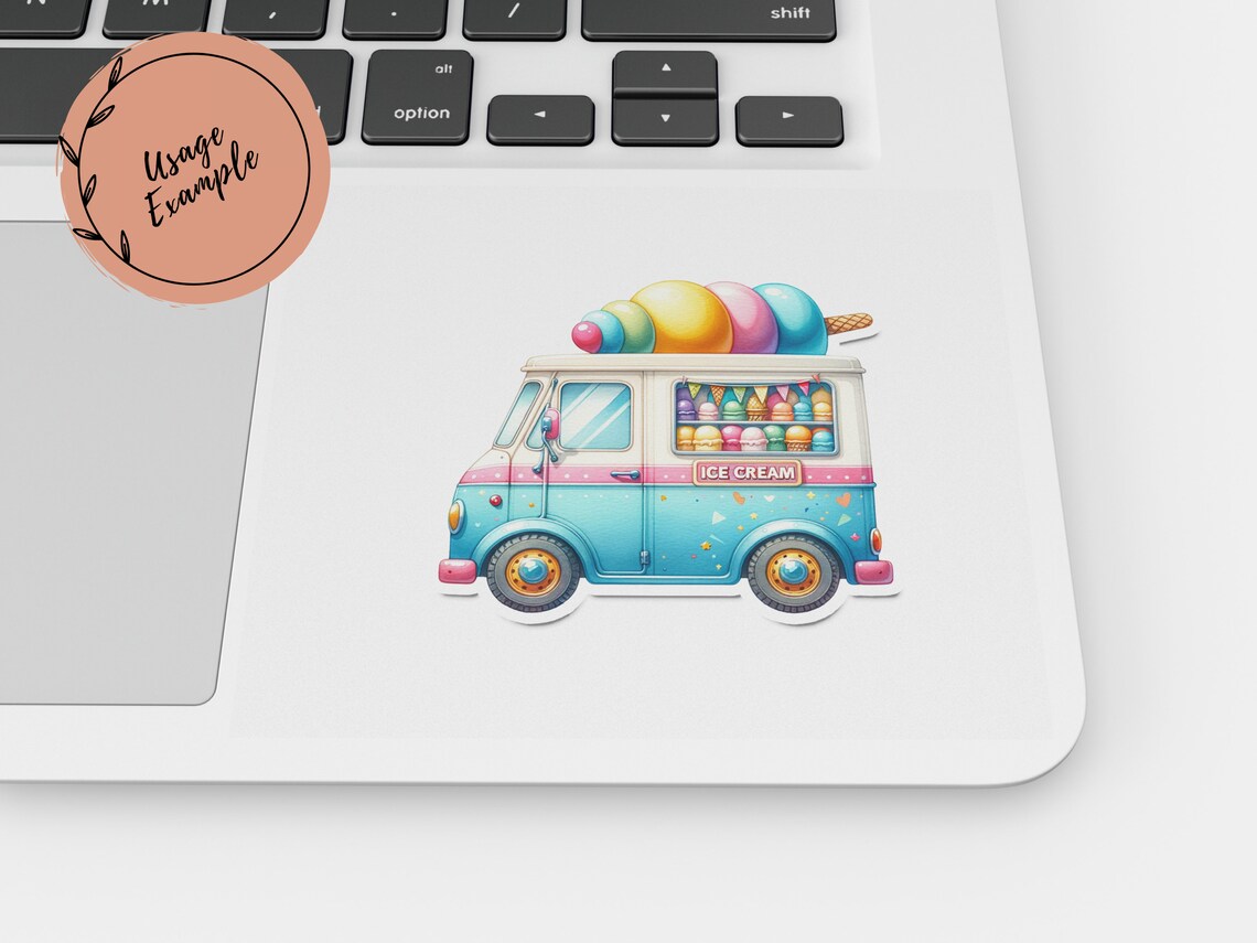 29 Ice Cream Clipart Digital Stickers Ice Cream PNG SVG Cricut Stickers ...