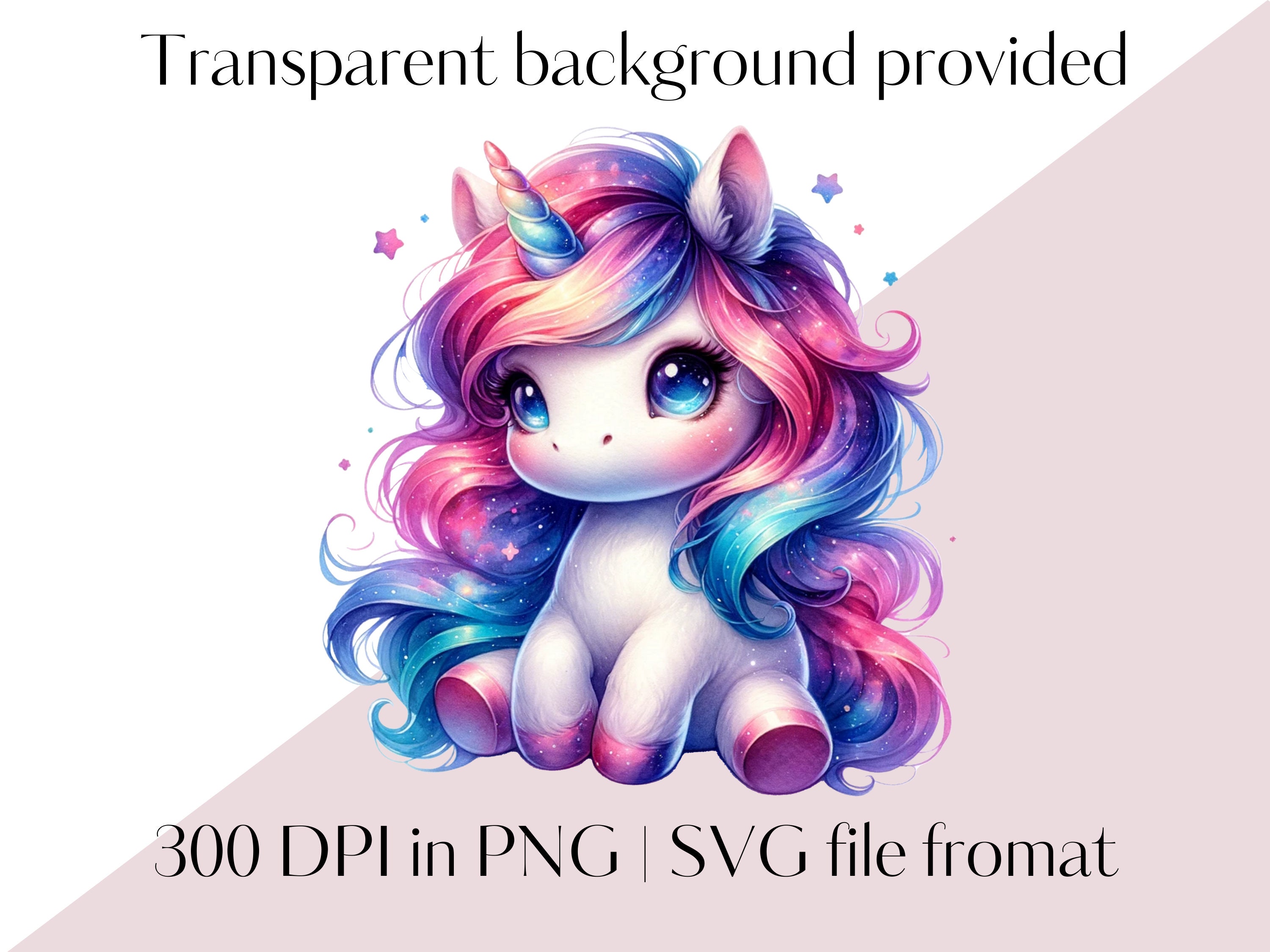 15 Magical Unicorn Clipart Bundle Rainbow Unicorn Clip Art Elements ...