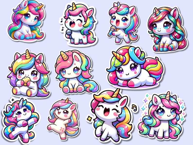 20 Cricut Stickers Clipart - Sticker PNG Bundle - Printable Clipart ...