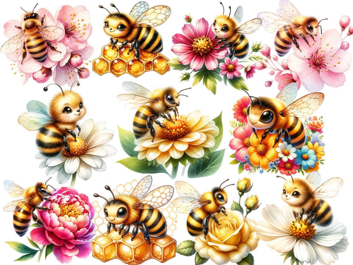 25 Honey Bee Clipart Bee Clipart Busy Bee Cute Bee Hive Clipart Bee PNG ...
