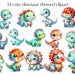 34 Cute Dinosaur Clipart Dinosaurs Clipart Dinosaur Egg - Etsy