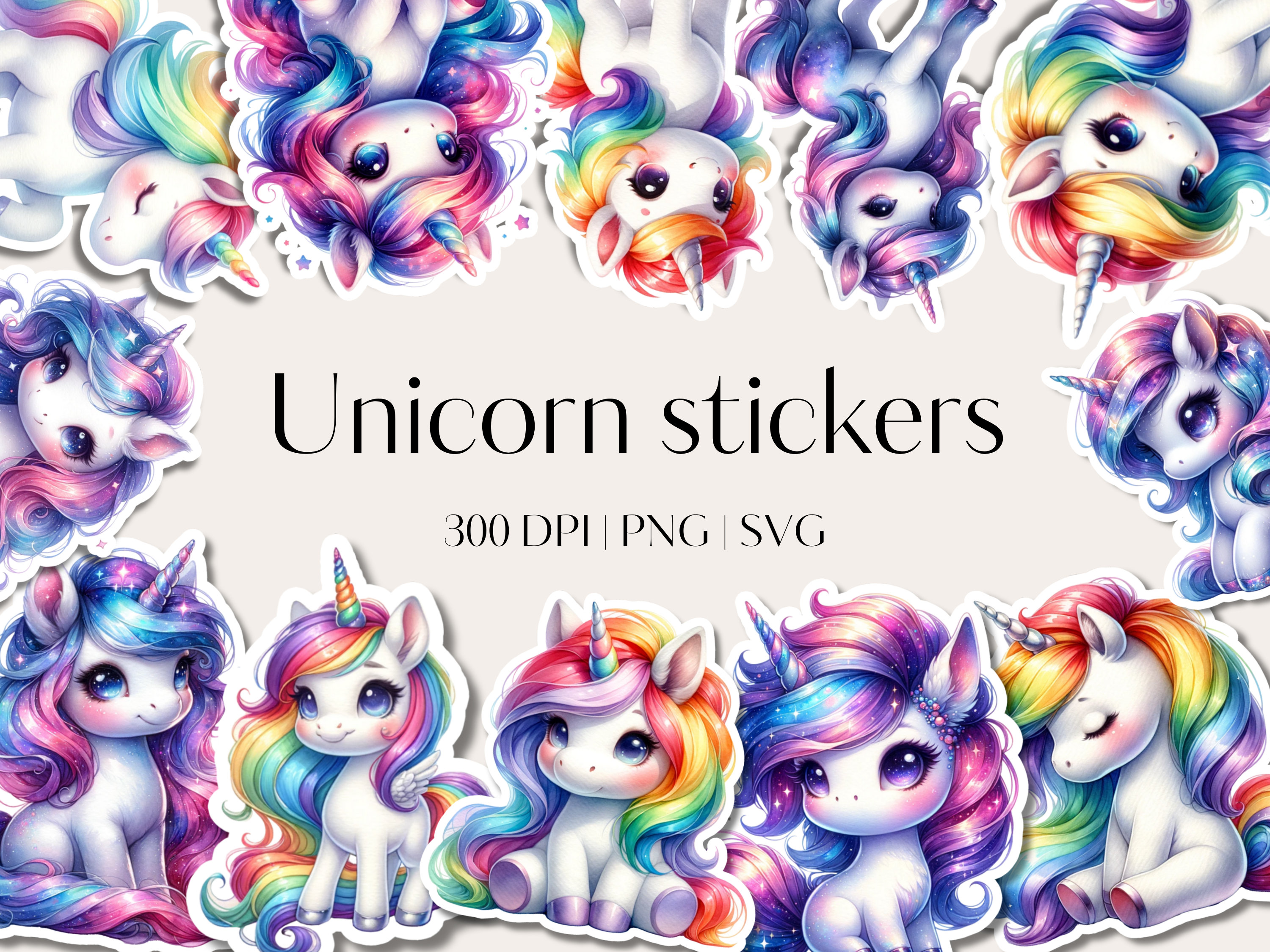 Cricut Stickers - 30 Ready to Print - Sticker PNG Bundle - Printable Clipart Stickers - Vector ...