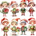 16 Christmas Elf Clipart Bundle Christmas Elf Svg Christmas Elf Png ...