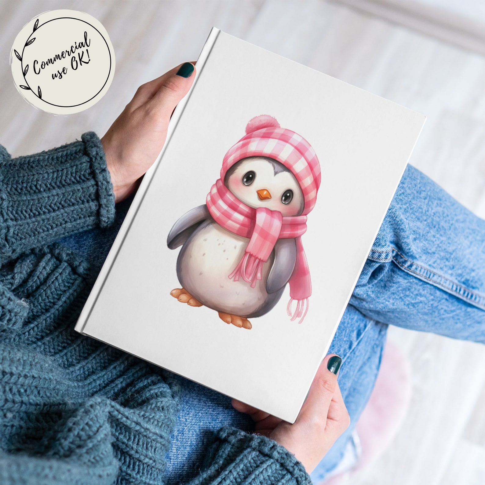 10 Watercolor Penguin Clipart Bundle Penguin SVG Vector Penguin ...