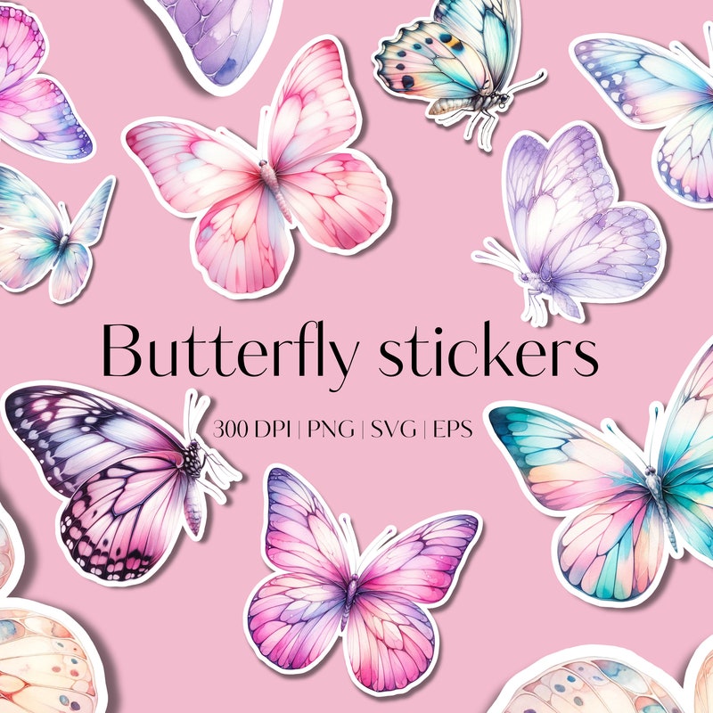 Butterfly Stickers - Etsy