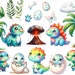 34 Cute Dinosaur Clipart Dinosaurs Clipart Dinosaur Egg - Etsy