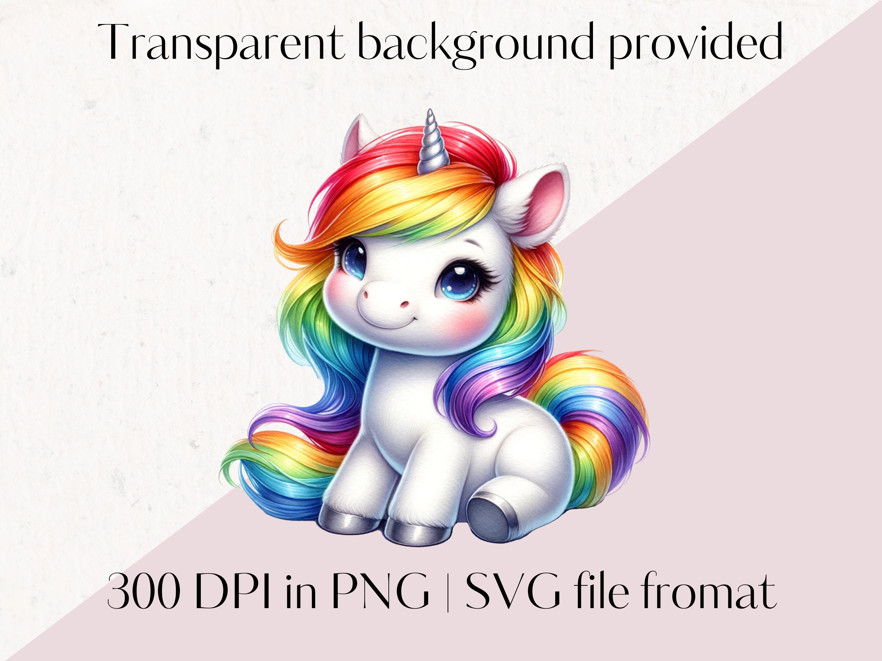 15 Rainbow Unicorn Clipart Bundle Unicorn Clip Art Elements Unicorn PNG ...