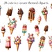29 Ice Cream Clipart Digital Stickers Ice Cream PNG SVG Cricut Stickers ...