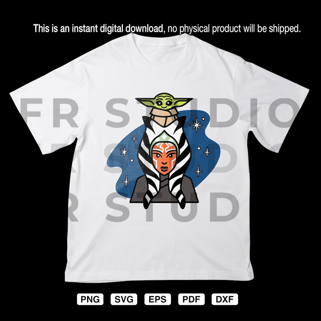Ahsoka Tano & Grogu Svg Ahsoka Tano Png Grogu Png Star Wars - Etsy Ireland
