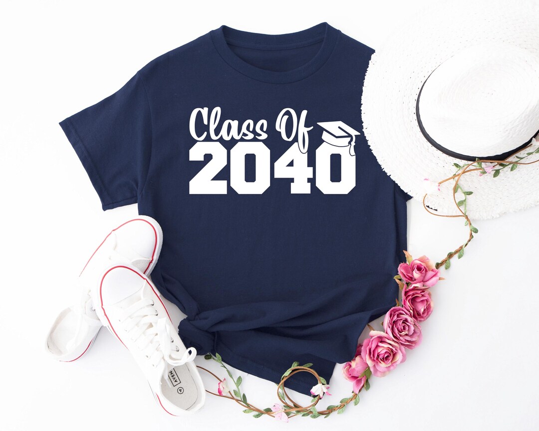 Class of 2040 Shirt, Class of 2040 Tee, Graduaiton Gift, First Day of ...