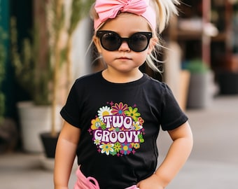 Two Groovy Birthday Shirt Two Groovy Birthday Girl Outfit Groovy 2nd ...