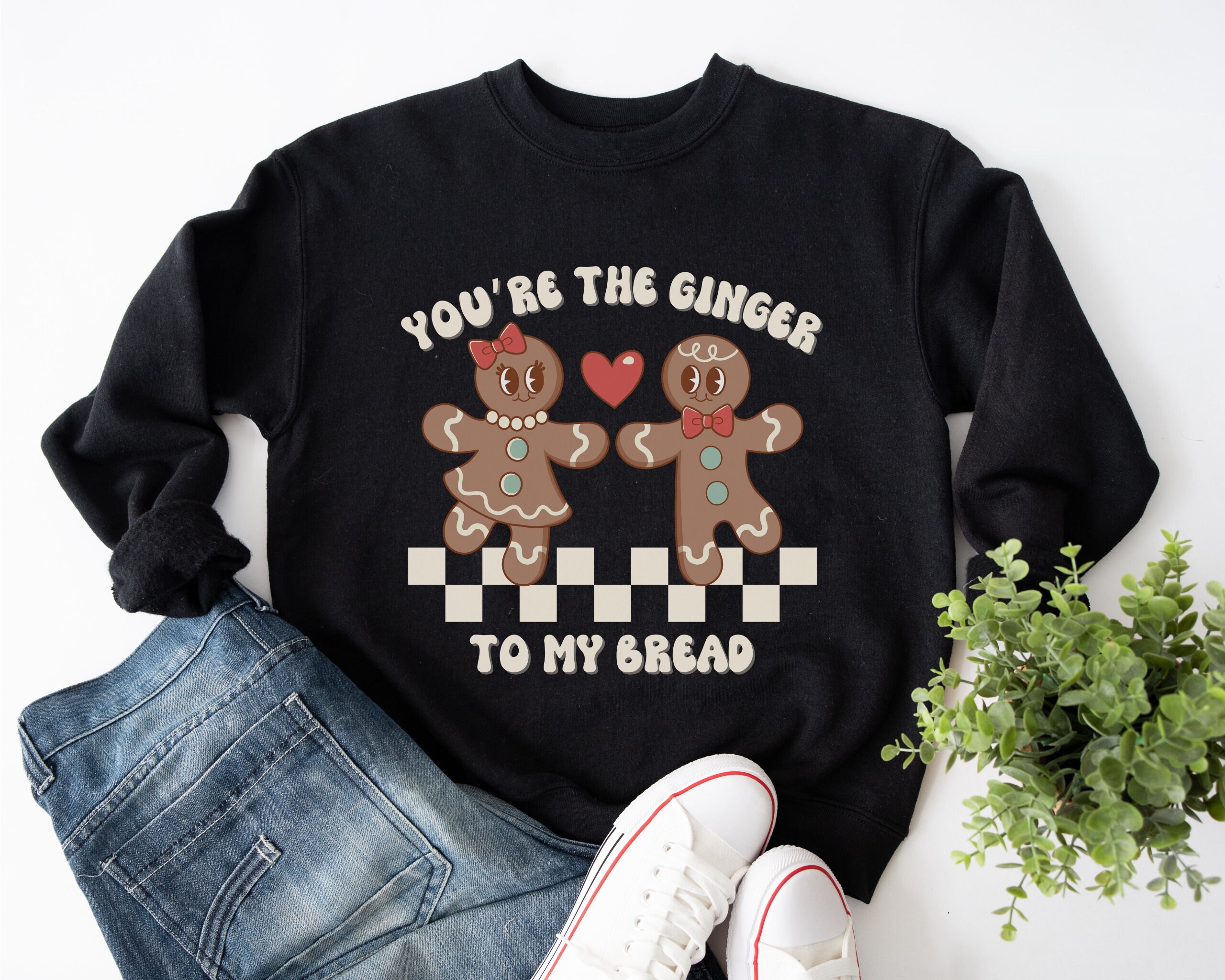 Matching Christmas Gingerbread Sweatshirt Couples Sweaters - Etsy