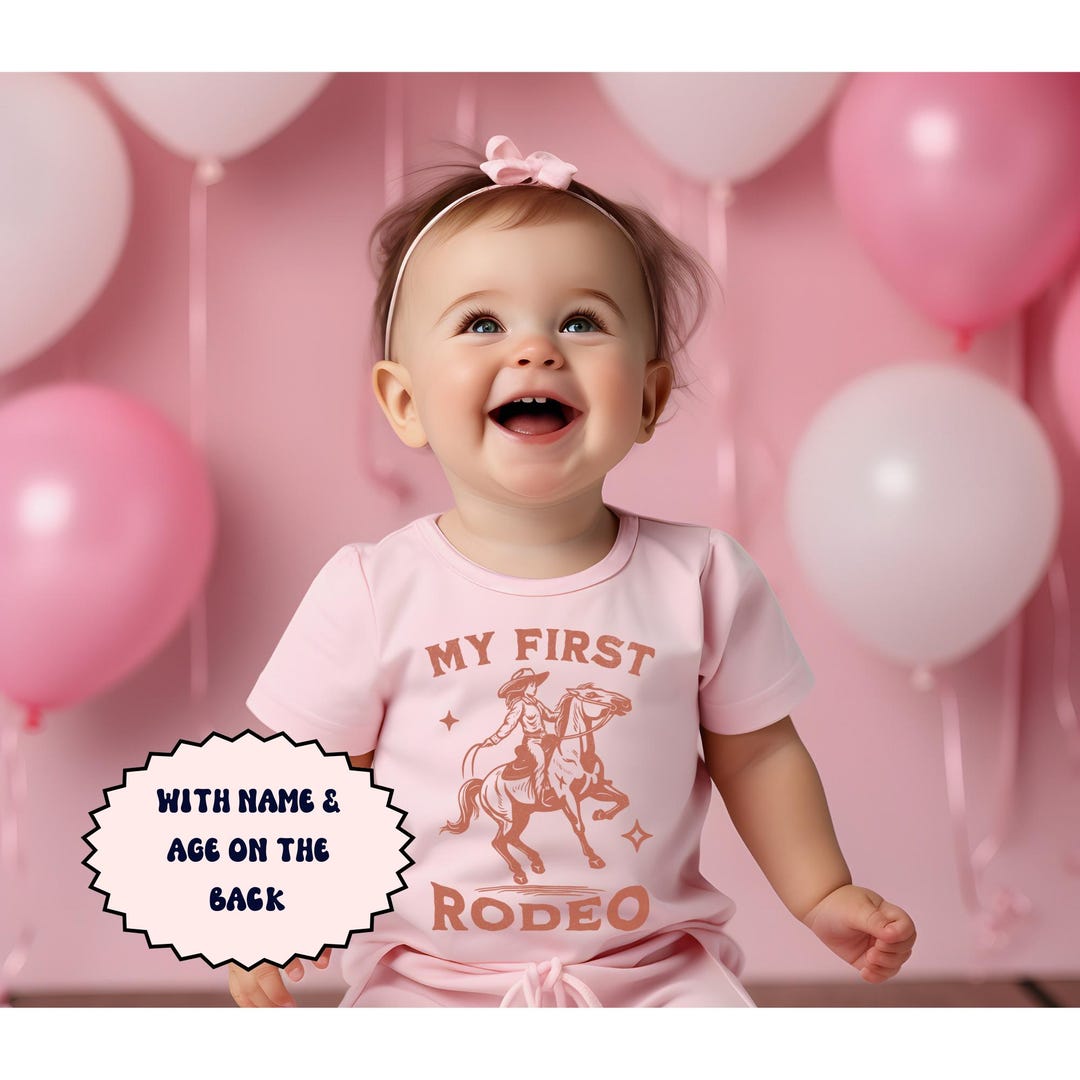 First Rodeo Birthday Girl Shirt Cowgirl 1st Birthday Outfit My 1st ...