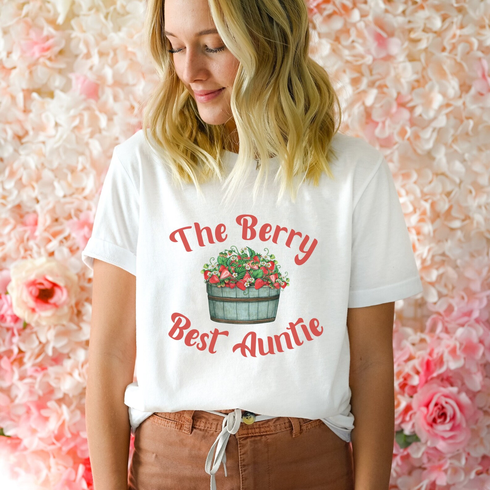The Berry Best Auntie Shirt Berry First Birthday T-shirt Auntie Gift ...