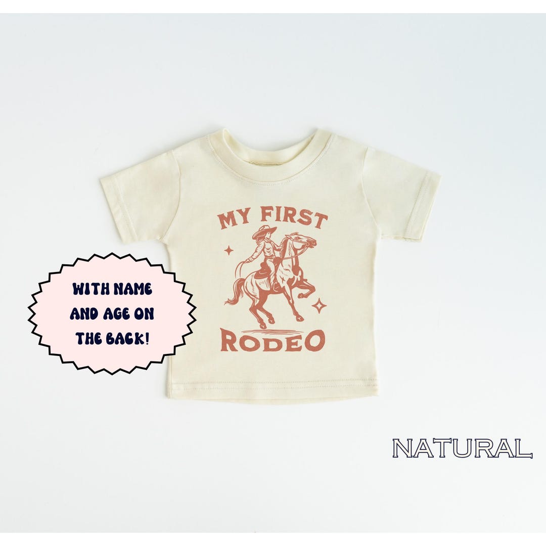 Girls My First Rodeo Outfit Cowgirl 1st Birthday Shirt My 1st Rodeo ...