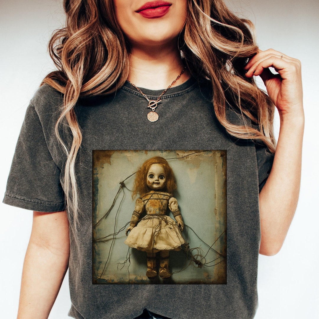 Creepy Shirt, Spooky Doll, Scary Halloween Shirt, Comfort Colors ...