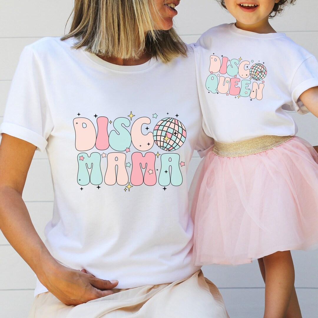 Disco Birthday Mommy and Me Matching Family Shirts Disco Party Outfits ...