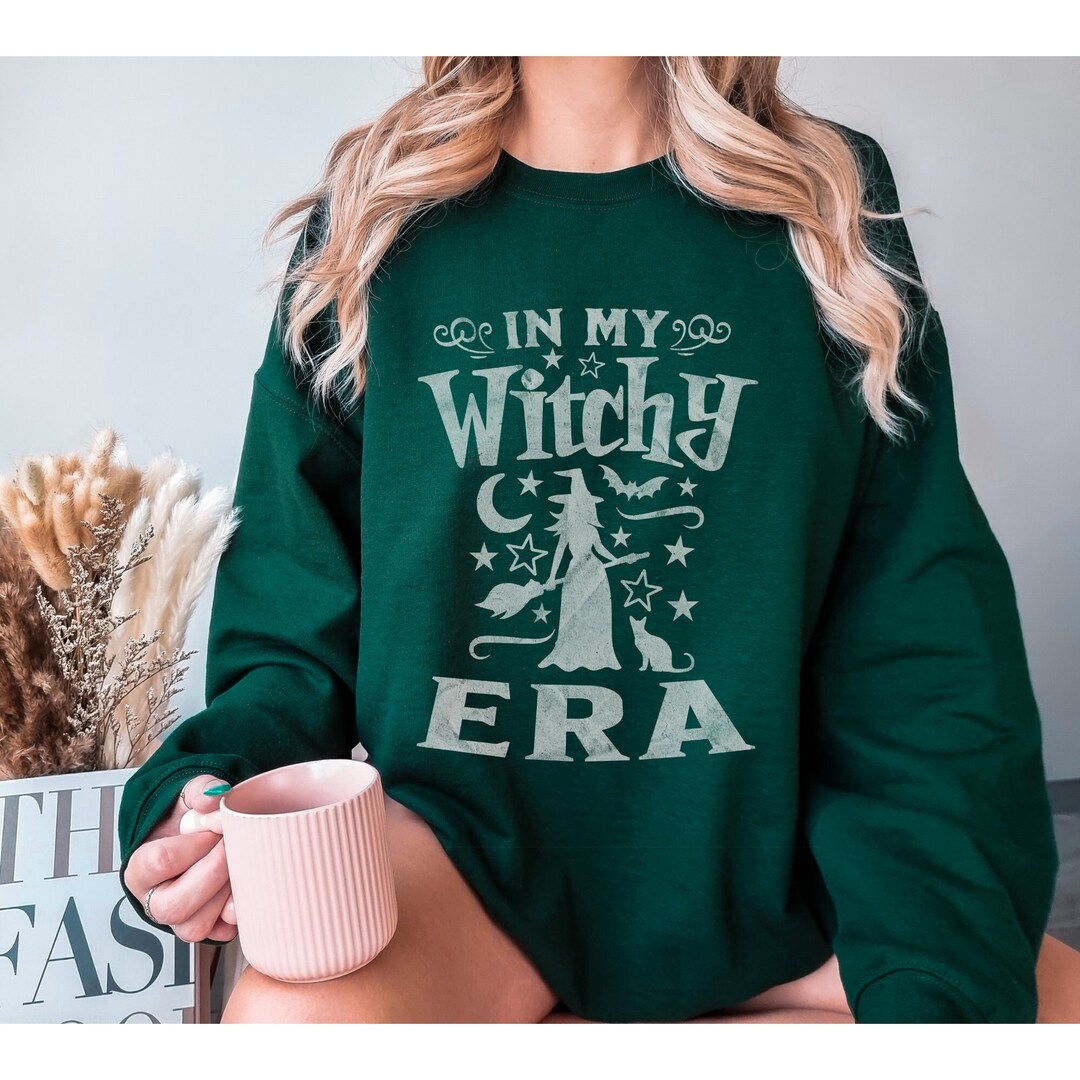 Witchy Sweatshirt, in My Witchy Era, Fall Witch Shirt, Halloween ...