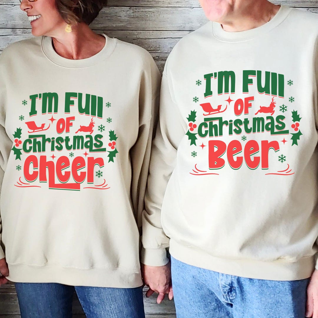 Couples Matching Christmas Sweaters Funny Couple Pajama Family Holiday ...