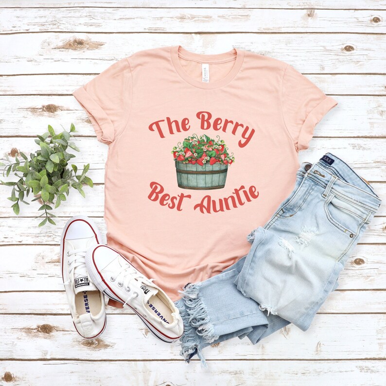 The Berry Best Auntie Shirt Berry First Birthday T-shirt Auntie Gift ...