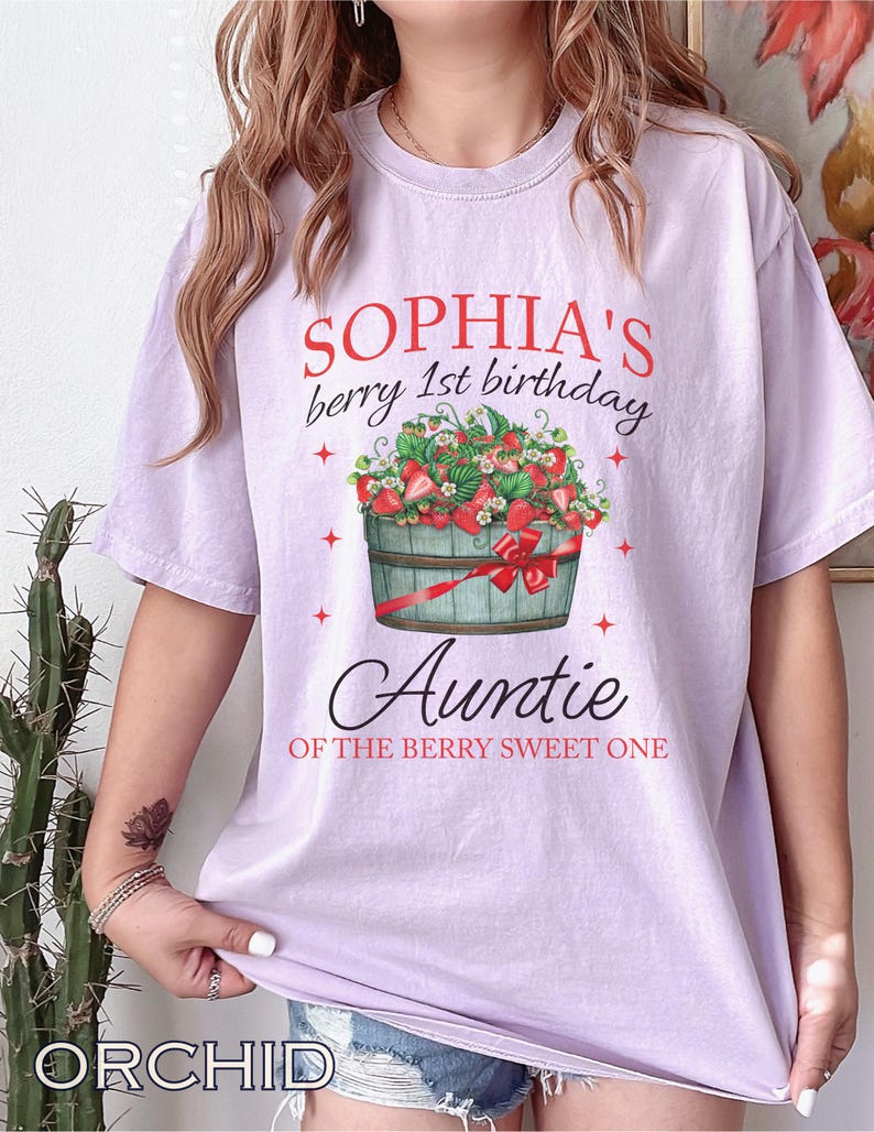 Berry 1st Birthday Outfits Strawberry Theme First Bday T-shirts Mama ...