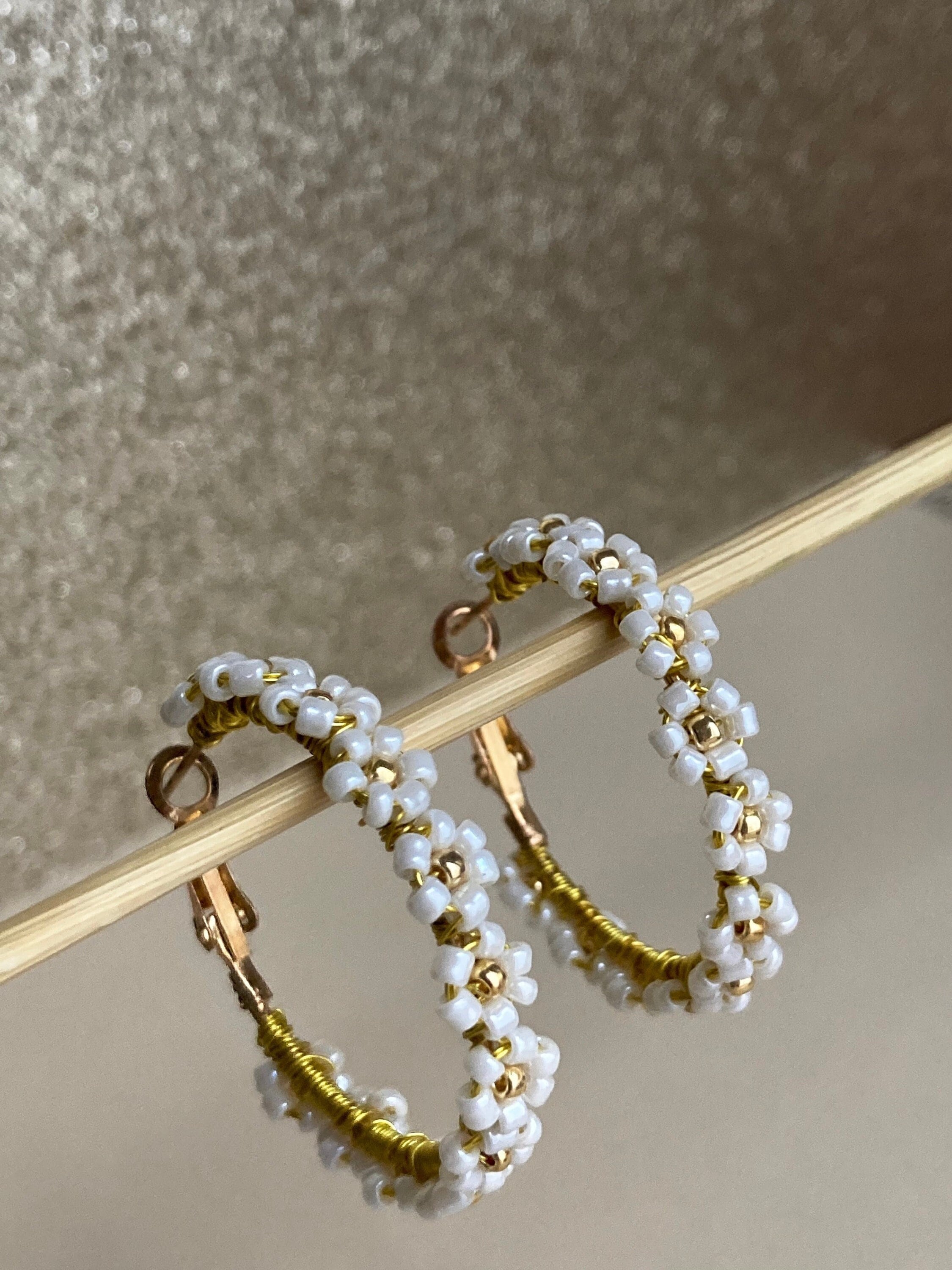 Daisy Hoop Earring Daisy Earring Daisy Flower Earring - Etsy