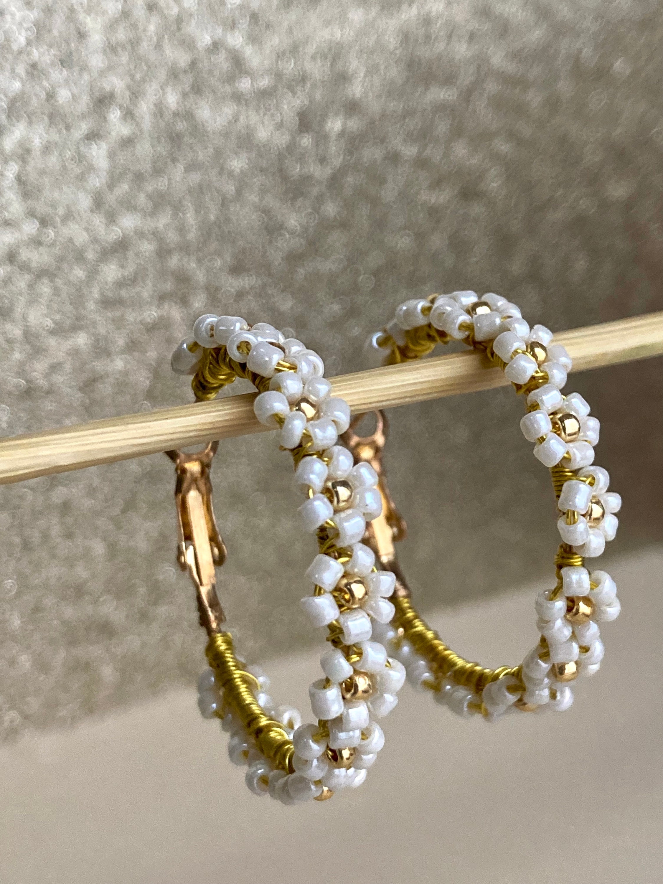 Daisy Hoop Earring Daisy Earring Daisy Flower Earring - Etsy