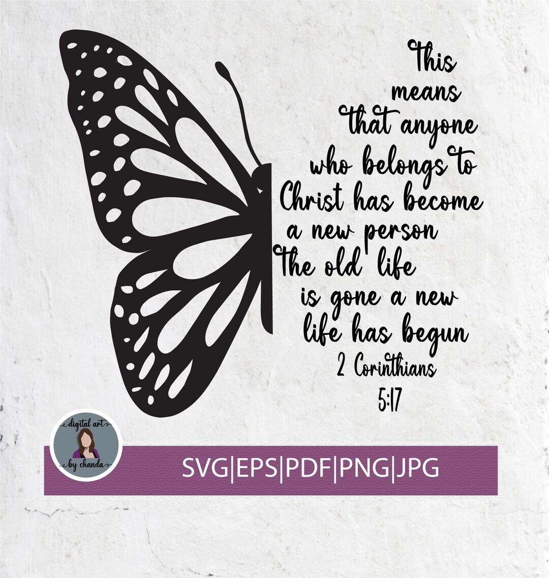 2 Corinthians 5:17 SVG for Cricut, Bible Verse Svg, Christian Svg, Eps ...