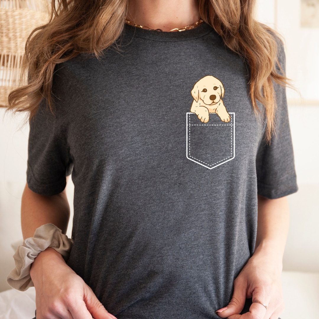 Cute Pocket Dog Shirt, Cute Dog Paw Shirt, Dog Owners Gifts, Funny Dog ...