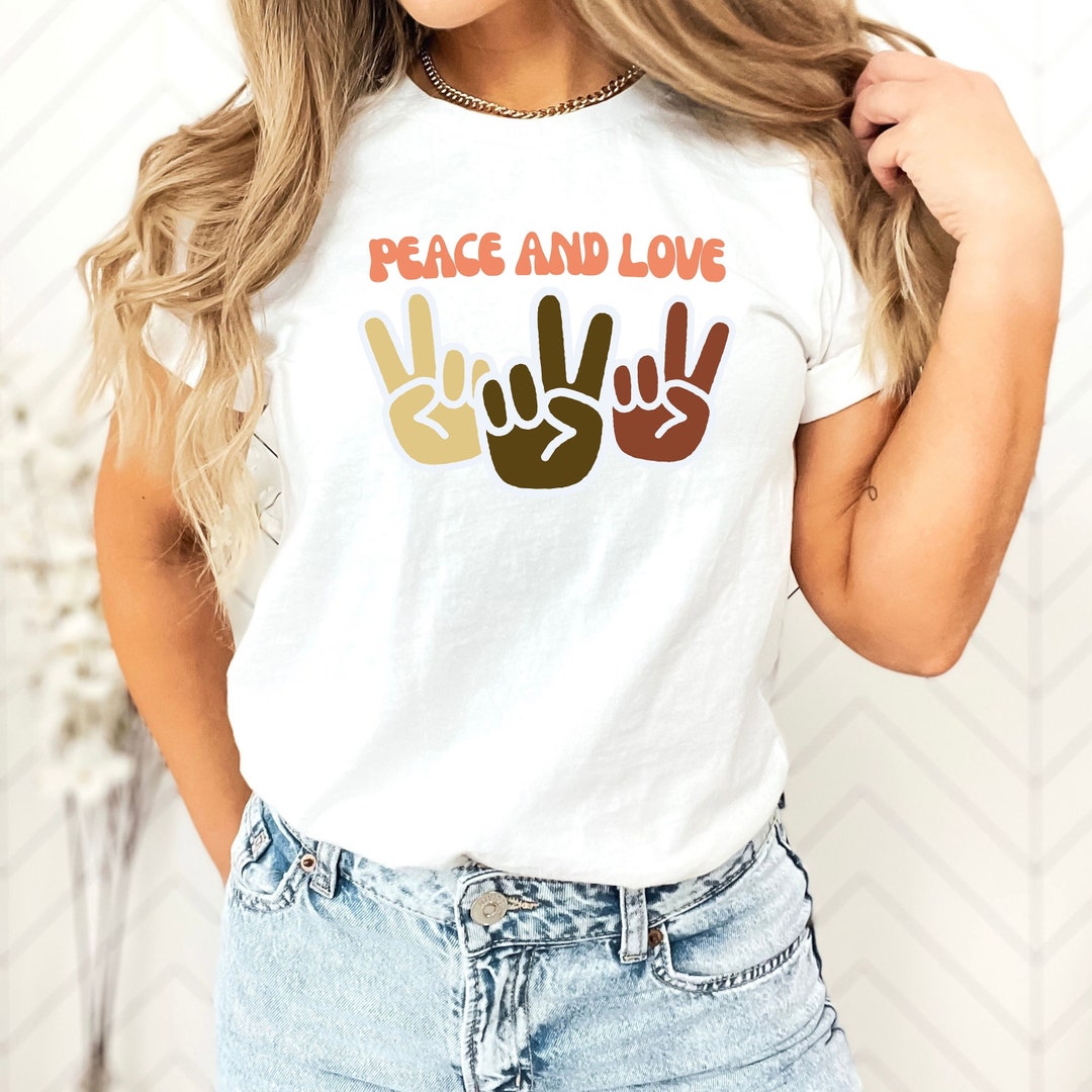 Peace Shirt, Peace T-shirt, Peace Sign Shirt, Peace Sign T-shirt, Peace ...