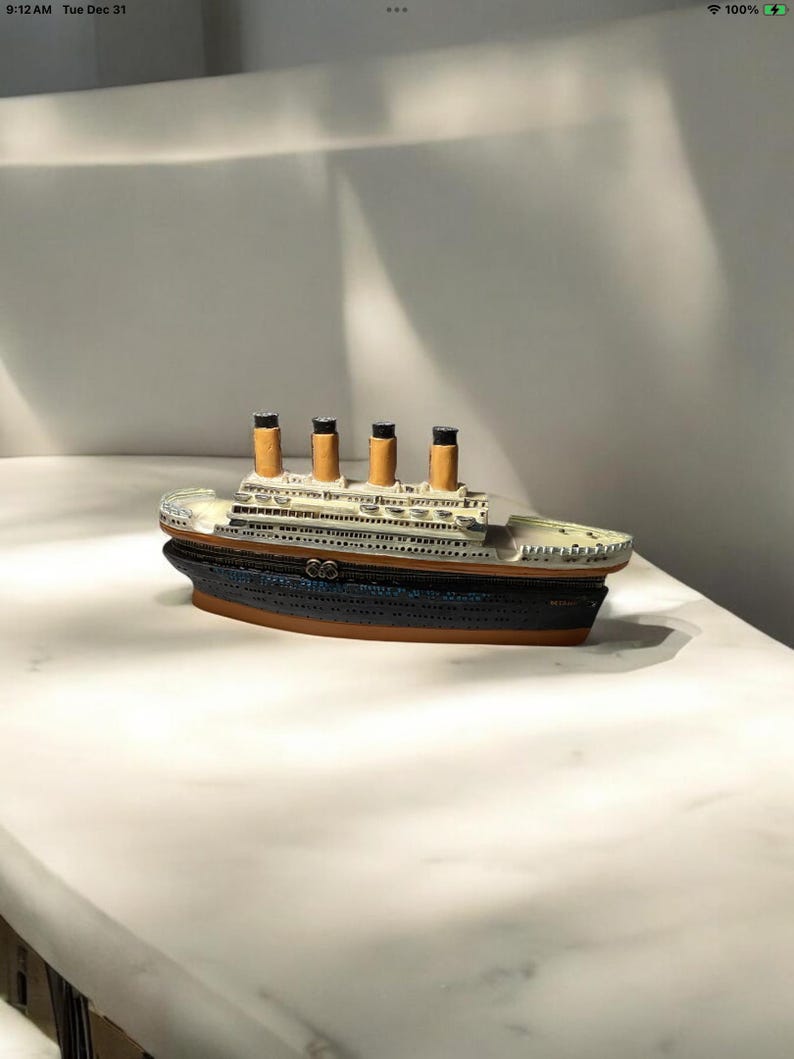 Vintage Trinket Box, Ship Box, Ocean Liner Box, Cruise Ship Trinket Box ...