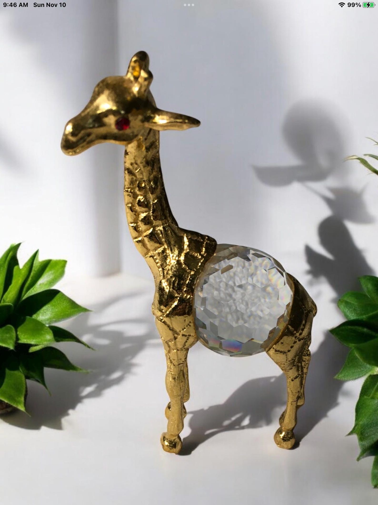 Vintage Swarovski Giraffe Figurine, Crystal Prism Giraffe, Jungle ...