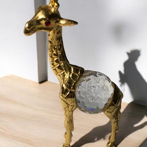 Vintage Swarovski Giraffe Figurine, Crystal Prism Giraffe, Jungle ...