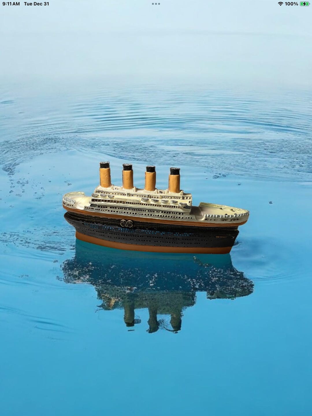 Vintage Trinket Box, Ship Box, Ocean Liner Box, Cruise Ship Trinket Box ...