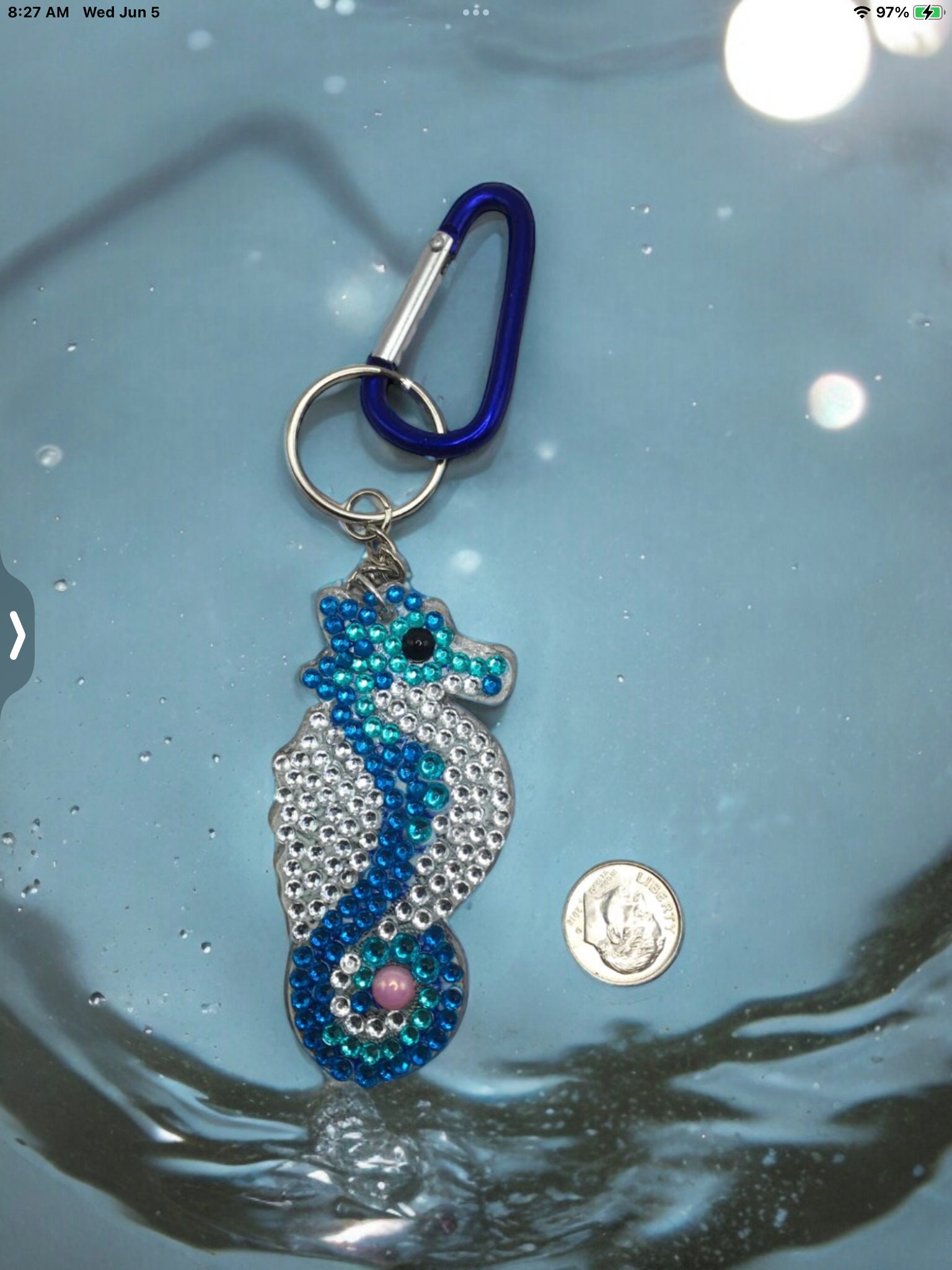 Seahorse Keychain, Seahorse Jewelry, Large Seahorse, Seahorse Gift ...