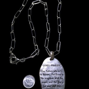 Lord’s Prayer Cross Necklace, Handmade Cross Necklace, Prayer Necklace ...