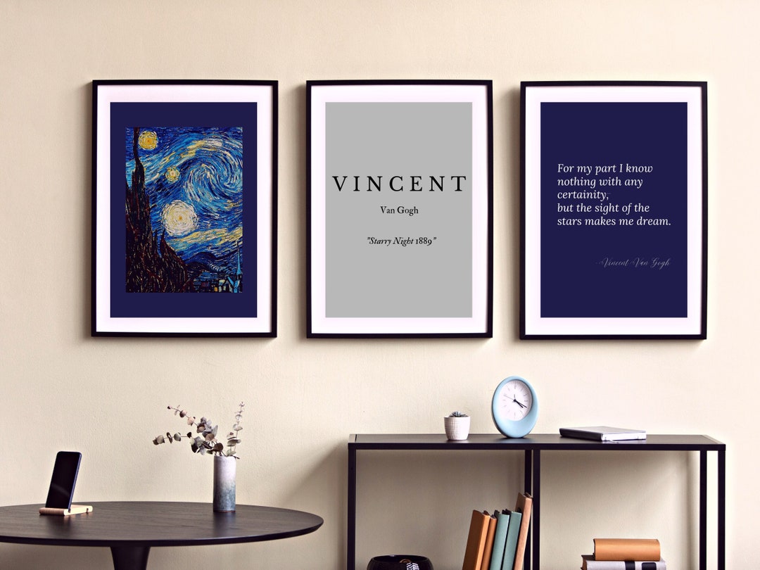 Vincent Van Gogh | Starry Night | Painting | Digital Art and Posters ...