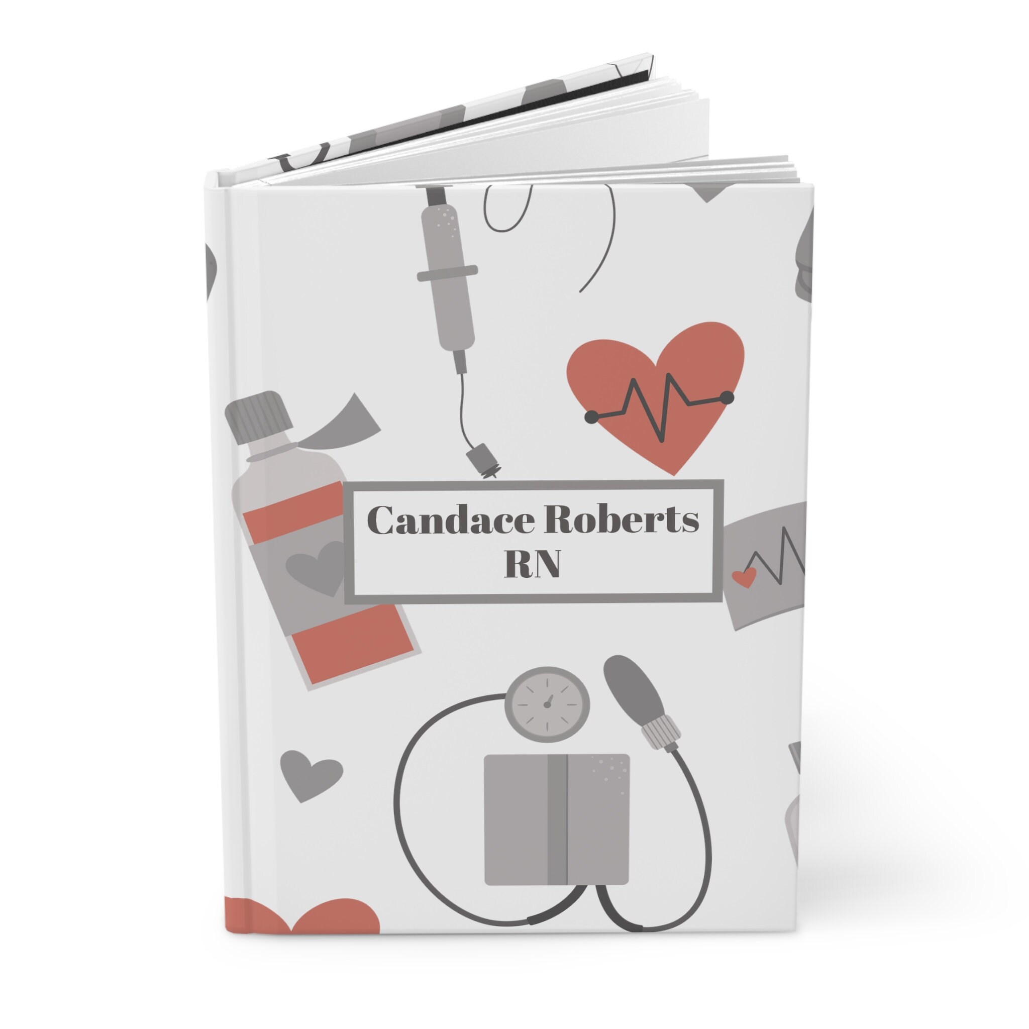 Custom Hardcover Journal, Nurse Journal, Personalized Journal, Nursing ...