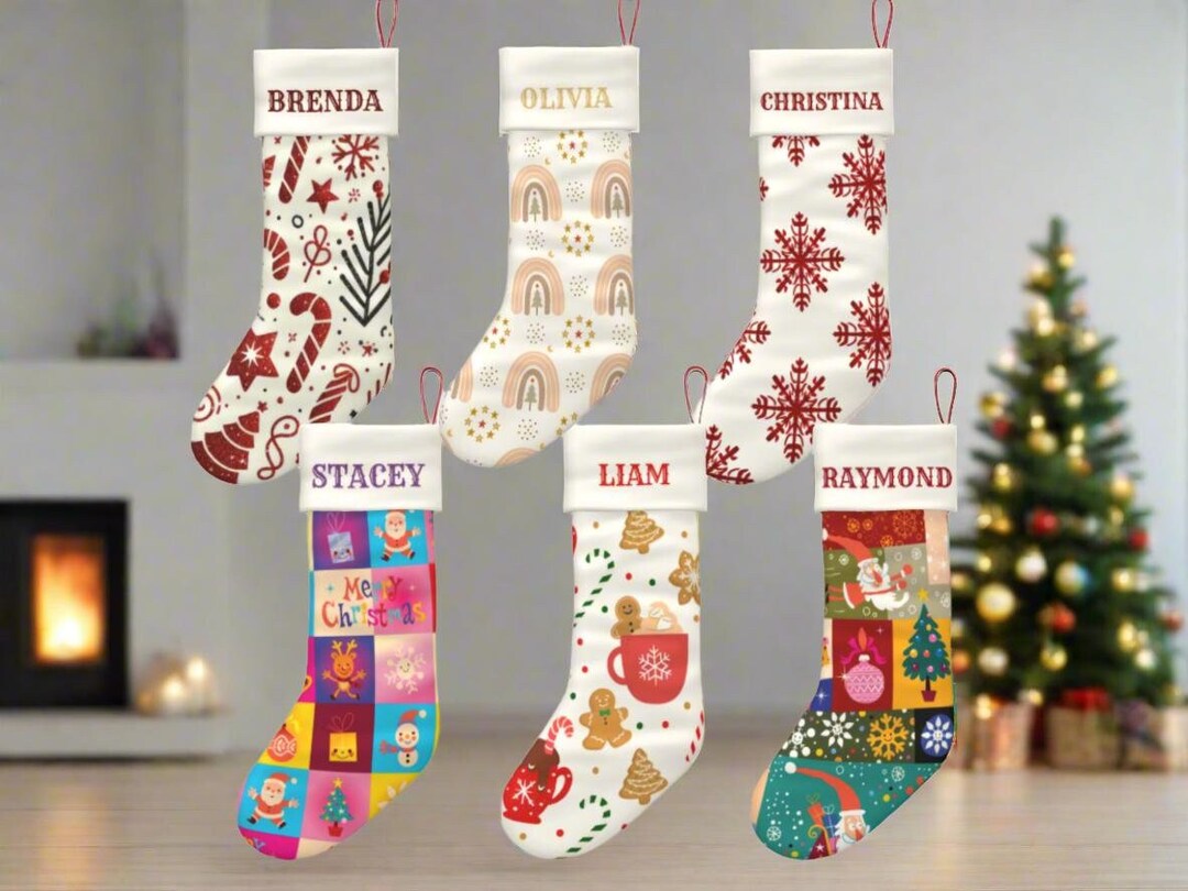 Large Custom Stocking Choose Your Design Extra Large Christmas Stocking ...