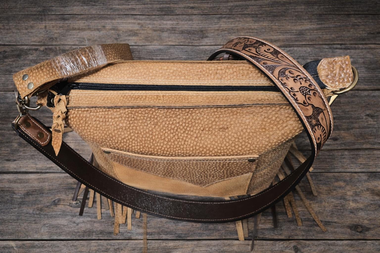 Boottop Buckskin Sally Bag. Authentic Western and Fringe! - Etsy