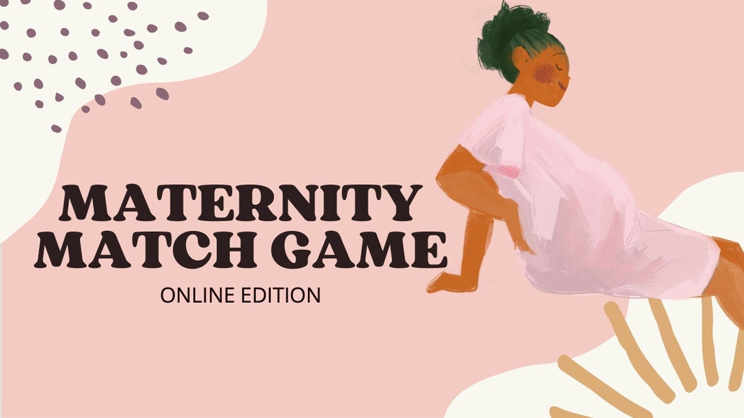 Maternity Match Game, Fun Baby Shower Games, Funny Virtual Game, Zoom ...