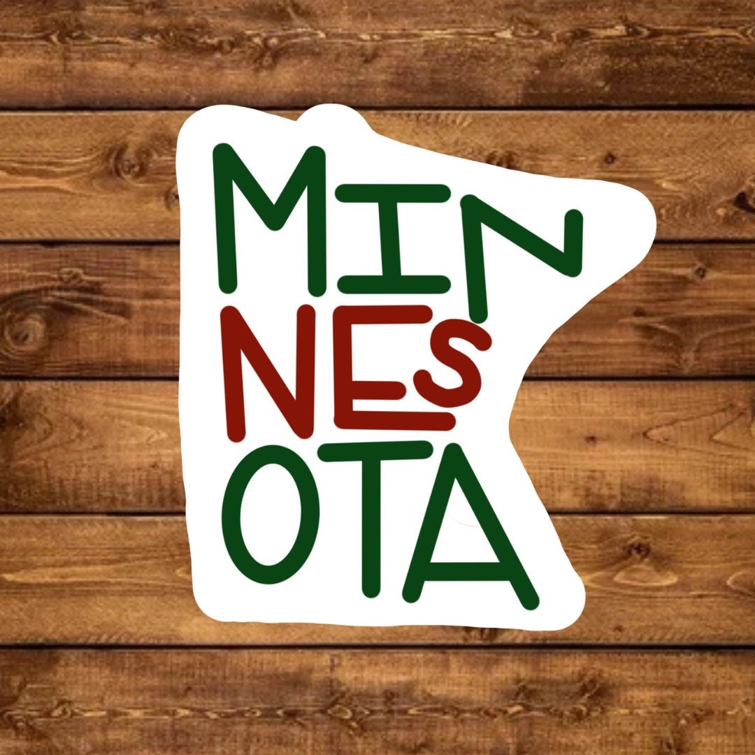 Minnesota Vinyl Sticker - Etsy