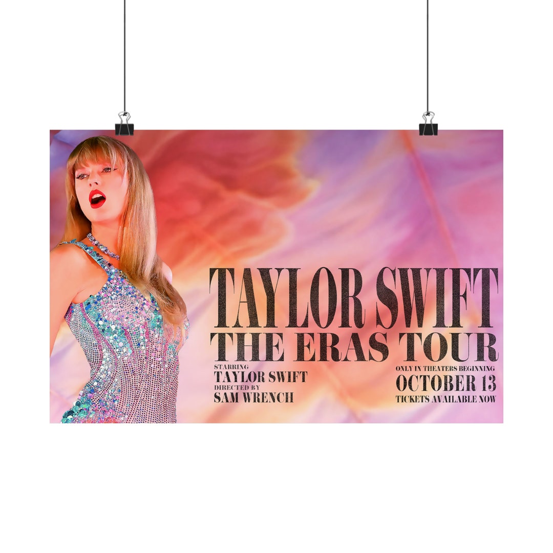 Taylor Swift the Eras Tour Movie Promotional Poster - Etsy