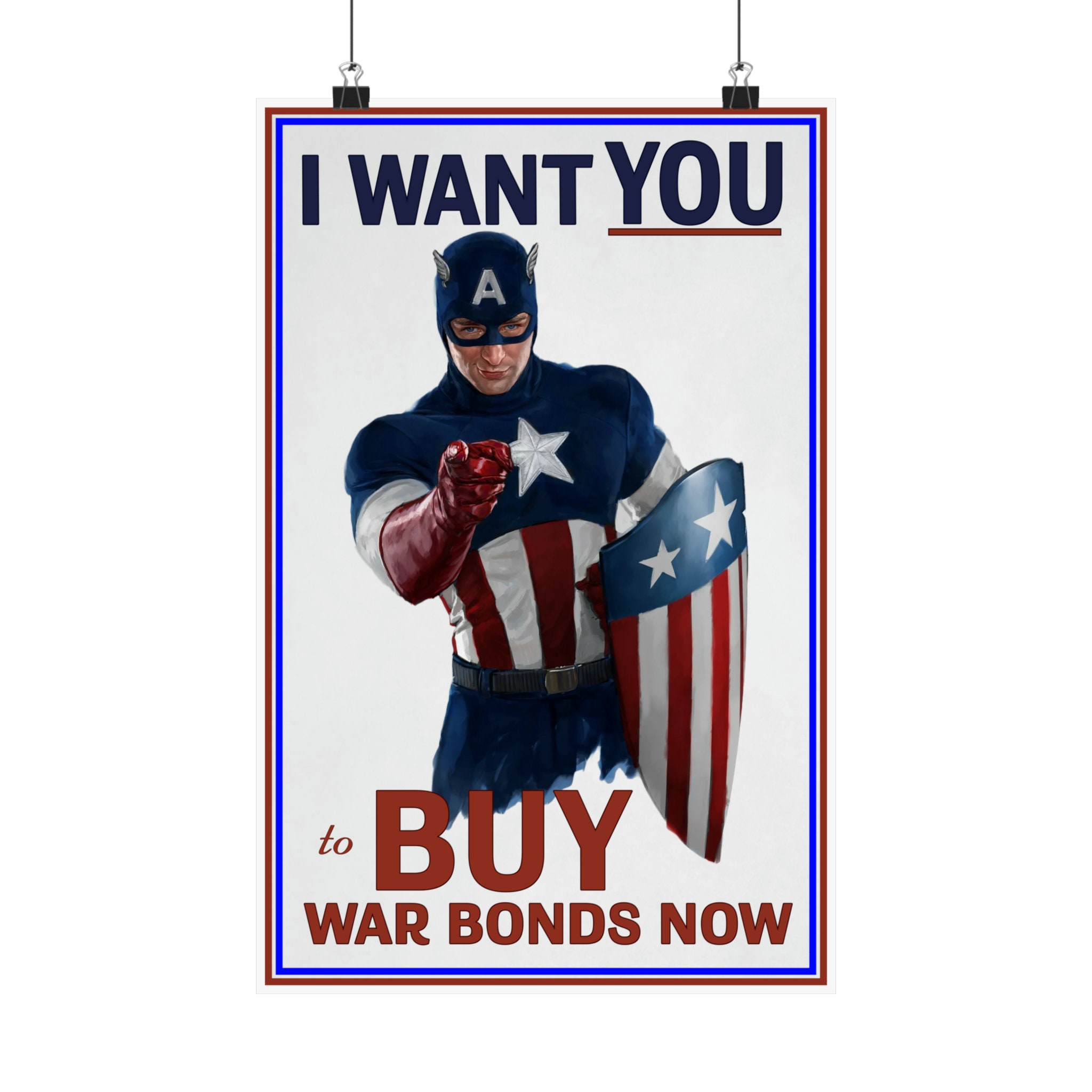 Captain America / Chris Evans i Want You to Buy War Bonds Marvel Movie ...