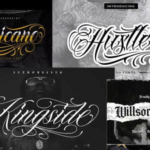 Tattoo Fonts Bundle: Professional Fonts for Artists (TTF/OTF) - Etsy