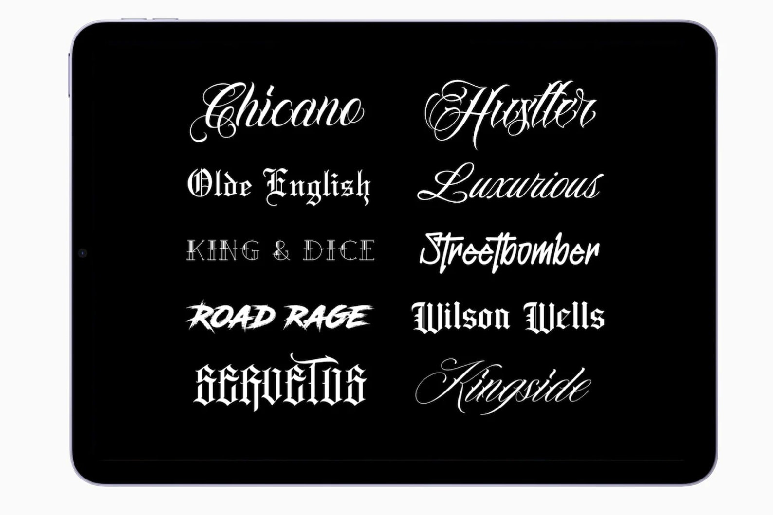 Cursive Calligraphy Fonts Tattoos
