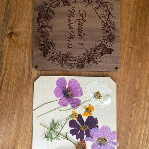 Large Flower Press SVG Digital Download File - Etsy